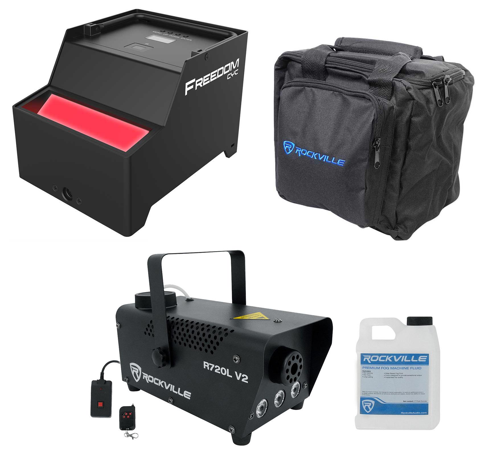Chauvet DJ Freedom CYC Wireless Battery Wide Wall Wash Up Light+Bag+LED ...