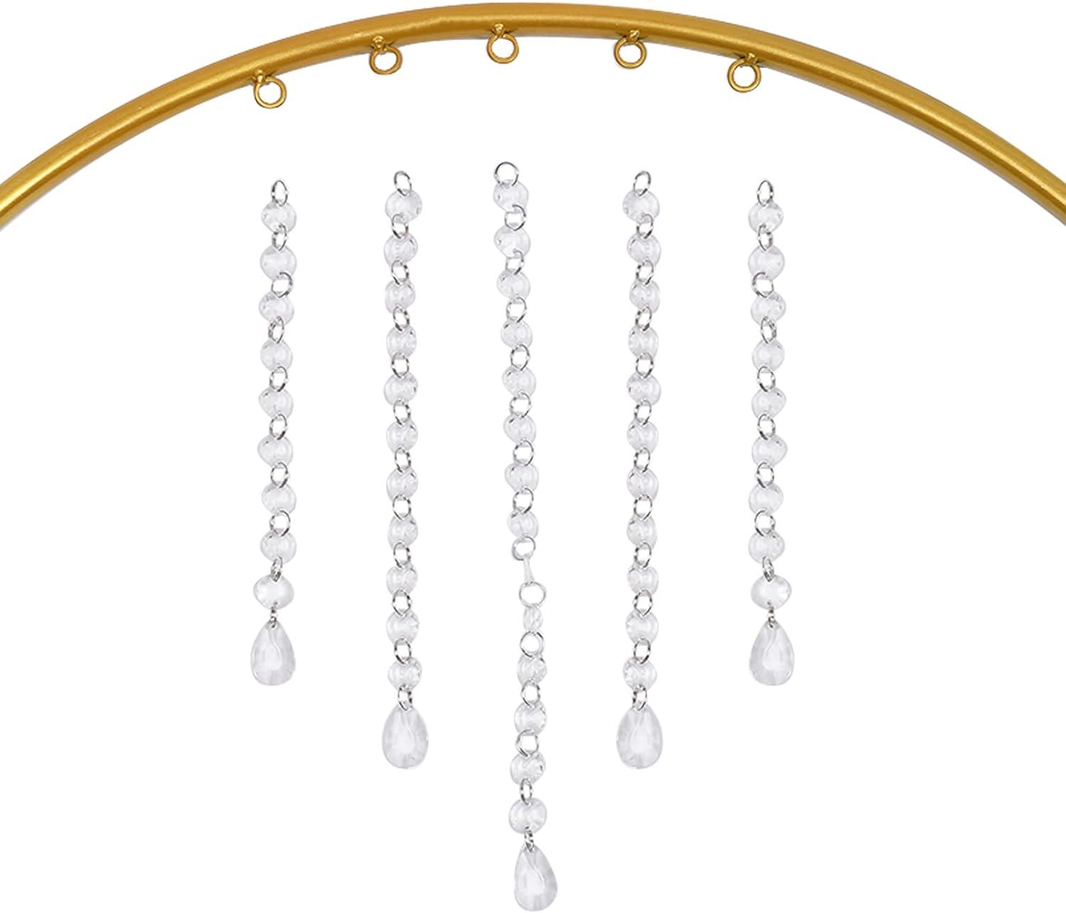 Gold Round Backdrop Stand, 10PCS Metal Circle Balloon Arch Frame, Large ...