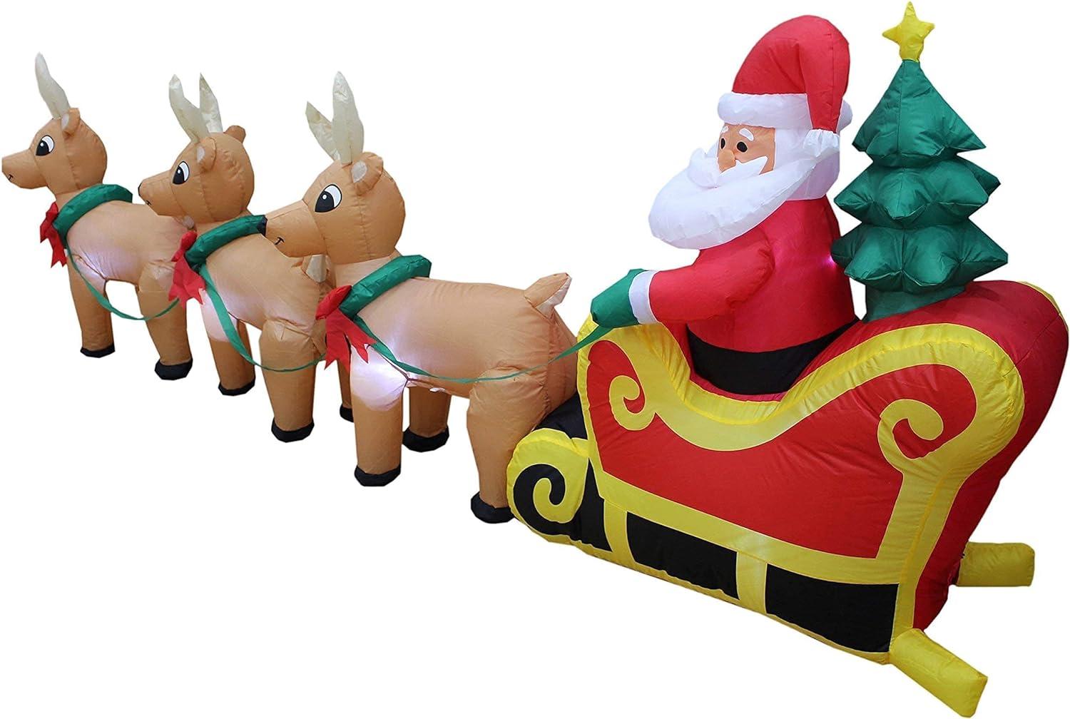 Two Christmas Party Decorations Bundle, Includes 6 Foot Long Inflatable ...