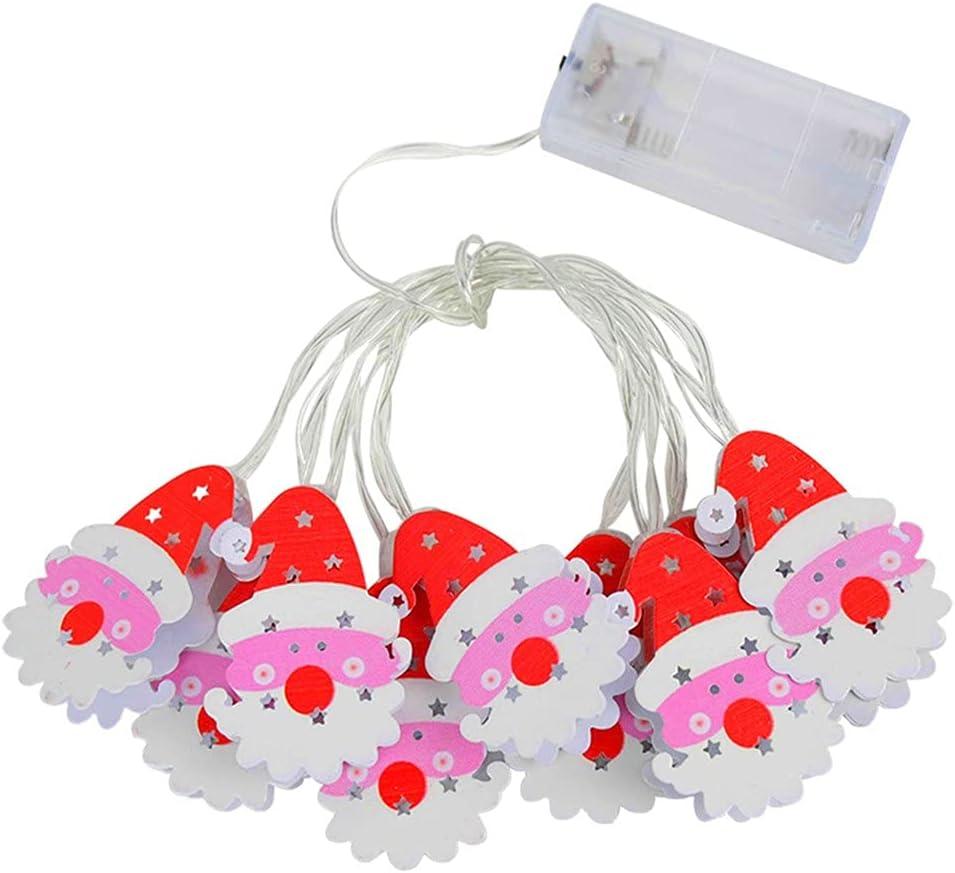 Santa Claus LED String Lights Garland Fairy Light Christmas Decoration ...