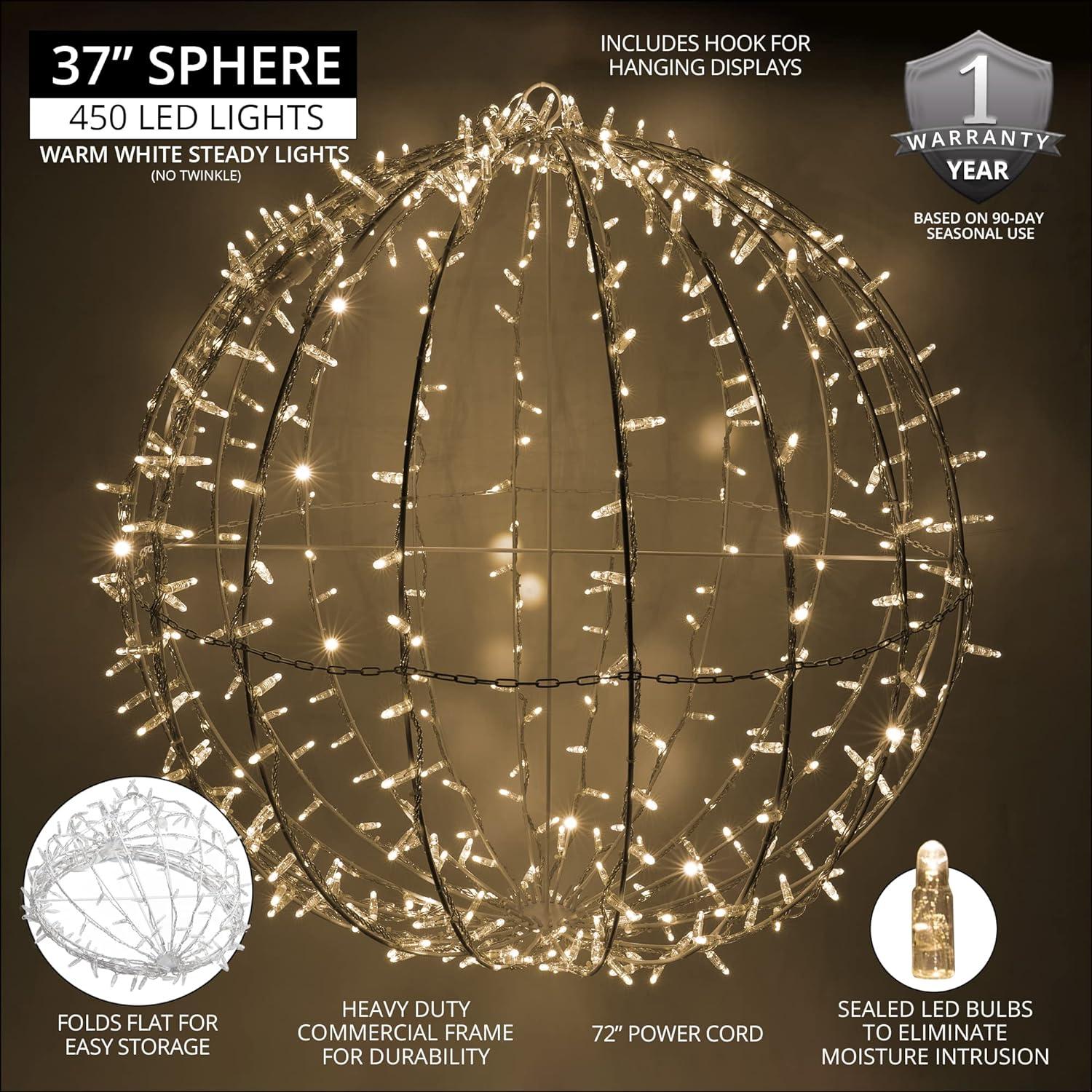Commercial LED Large Light Ball Christmas Light LED Sphere Outdoor ...