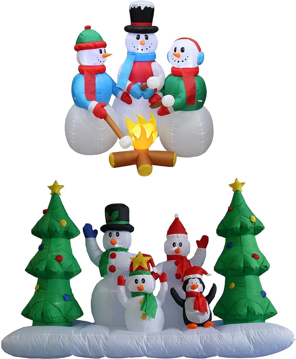 Two Christmas Party Decorations Bundle, Includes 5 Foot Tall Huge ...