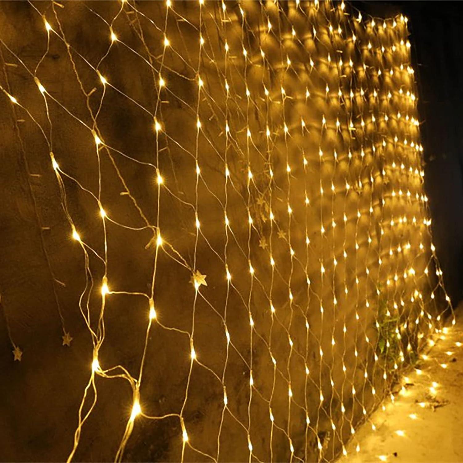 Connectable Led Net Lights 8 Modes Fairy Lights Outdoor Waterproof Mesh ...