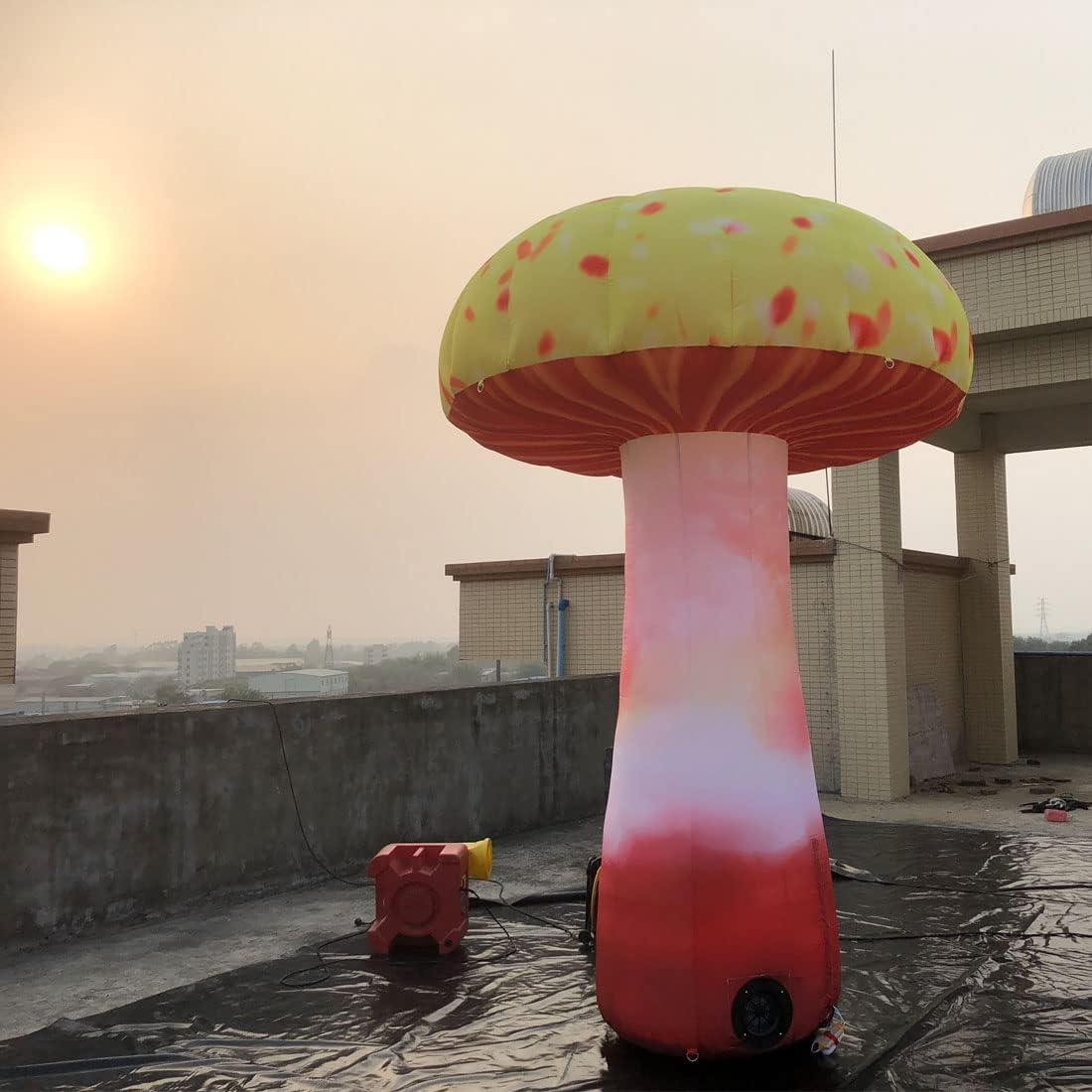 Vinfgoes Outdoor Garden Decor Giant LED Inflatable Mushroom with ...