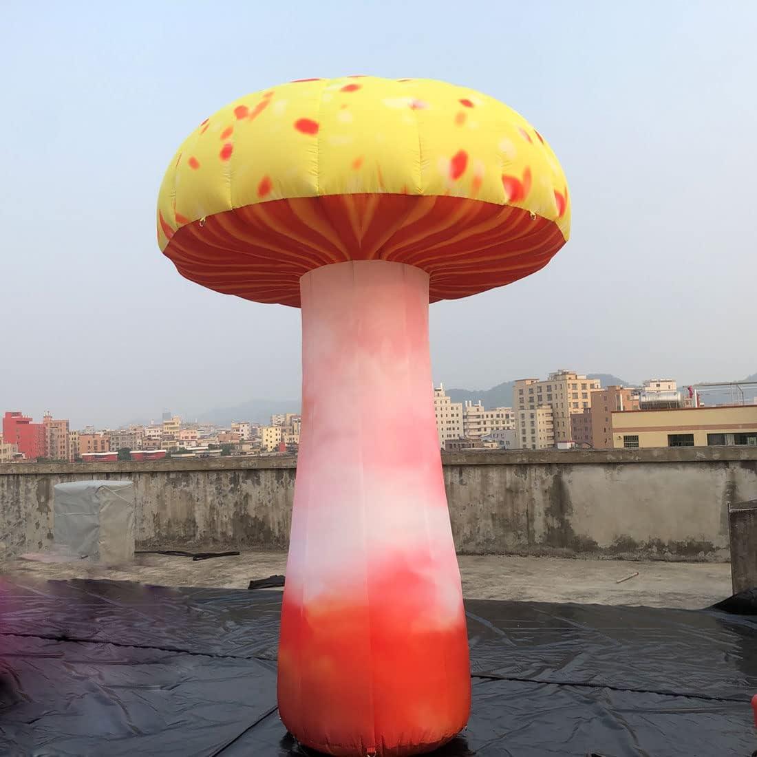Vinfgoes Outdoor Garden Decor Giant LED Inflatable Mushroom with ...