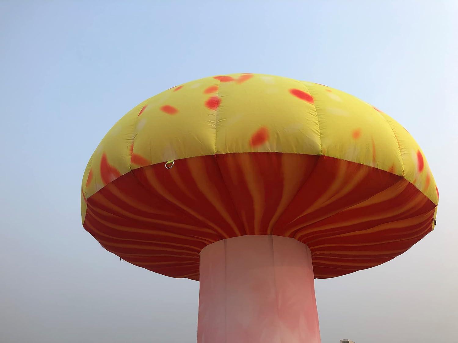 Vinfgoes Outdoor Garden Decor Giant LED Inflatable Mushroom with ...