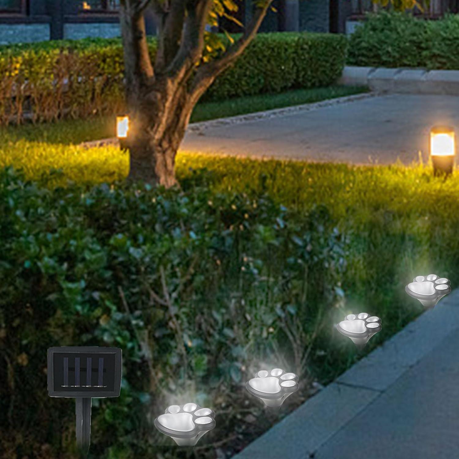 Bright Solar Lights Outdoor Decor Lights, Light up to 12 Hours Solar ...