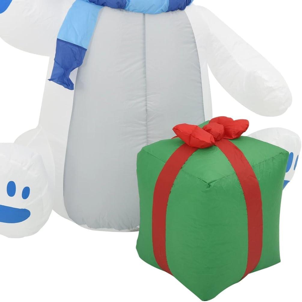 Christmas Inflatable Polar Christmas Window Hanging Lights Decorations ...
