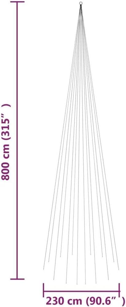 haillusty [UL Listed] 26 Ft Warm White Christmas Tree Lights Strand for ...